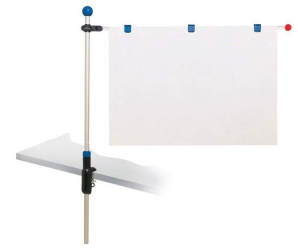 Planhalter Wandschiene Alu gr mit 4 verschiebb. Rollen-Klemmboys ...