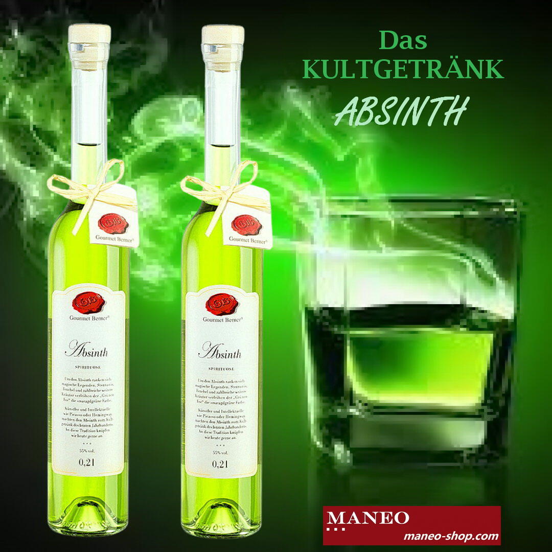 Gourmet Berner ABSINTH - Das Kultgetränk, gestern wie heute - 2 x 0,2 ...