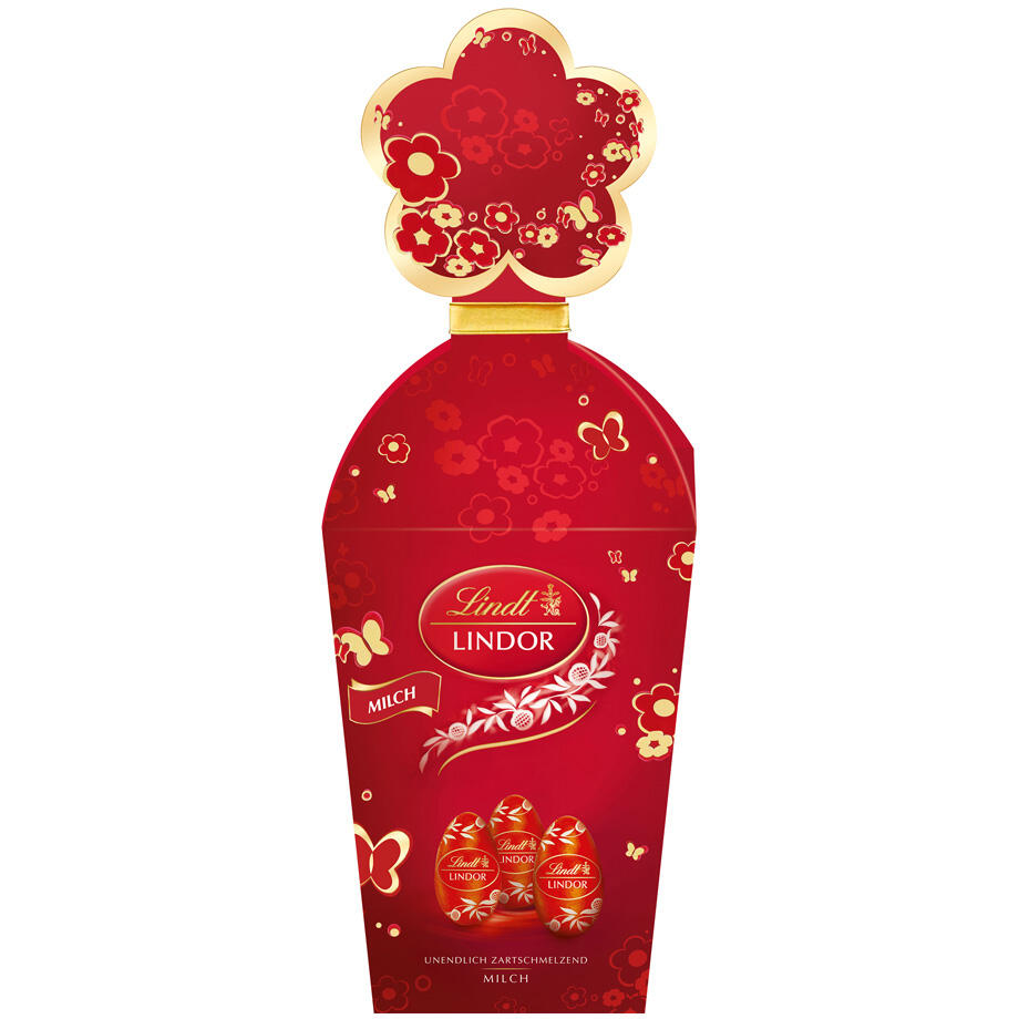 Lindt Lindt "Lindor-Mini-Eier" Milch im Köcher, 150g | Naschkatzenparadies