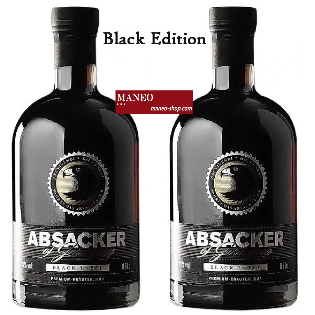 Wajos 2 x 500 ml. ABSACKER OF GERMANY Black Edition | maneo-wohnen und ...
