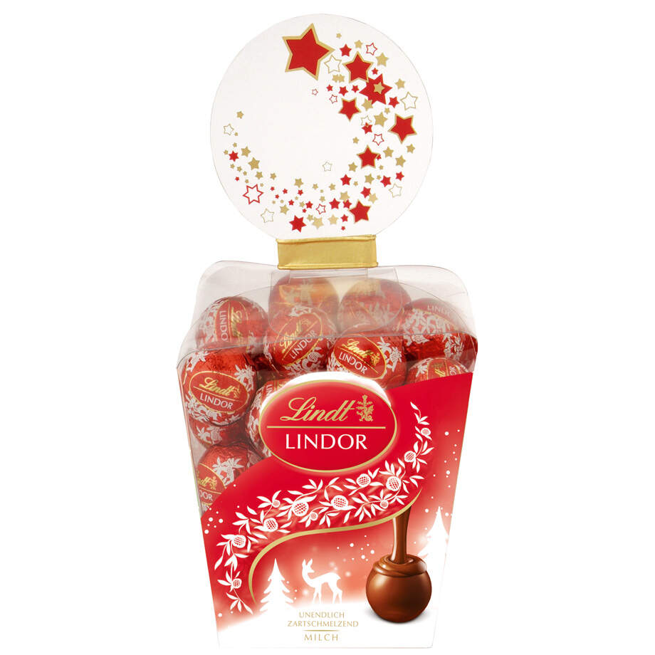 Lindt Lindt "Lindor Köcher Mini-Kugeln" Milch, 150g | Naschkatzenparadies