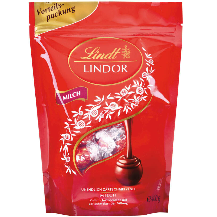 Lindt Lindt Lindor "XL Beutel" Vollmilch, 400g | atalanda