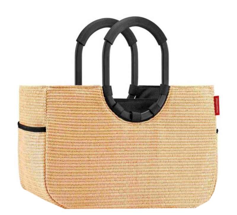 Reisenthel 'loopshopper M' mit Alugriffen und Organizer raffia black ...