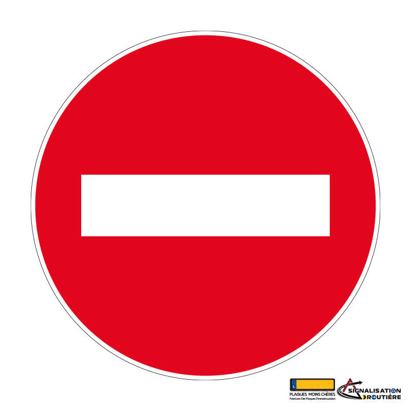 Panneau de signalisation SENS INTERDIT | Letzshop