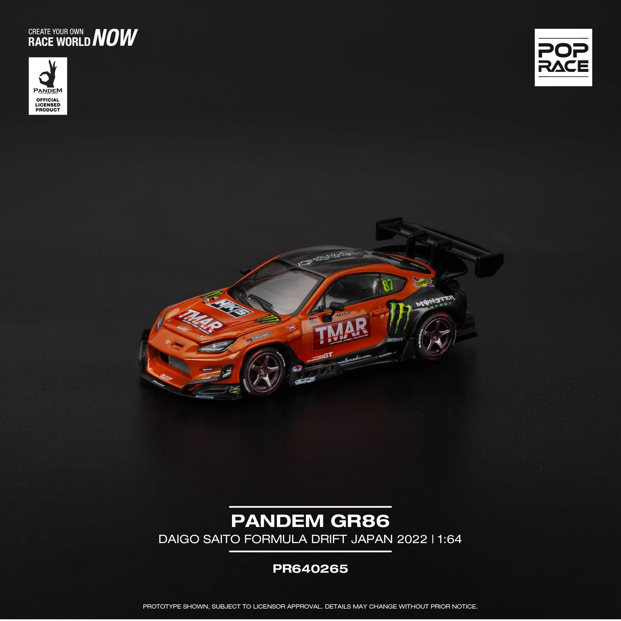 Pop Race [Pre-order] Pop Race - #PR64-265 - PANDEM GR86 | Letzshop