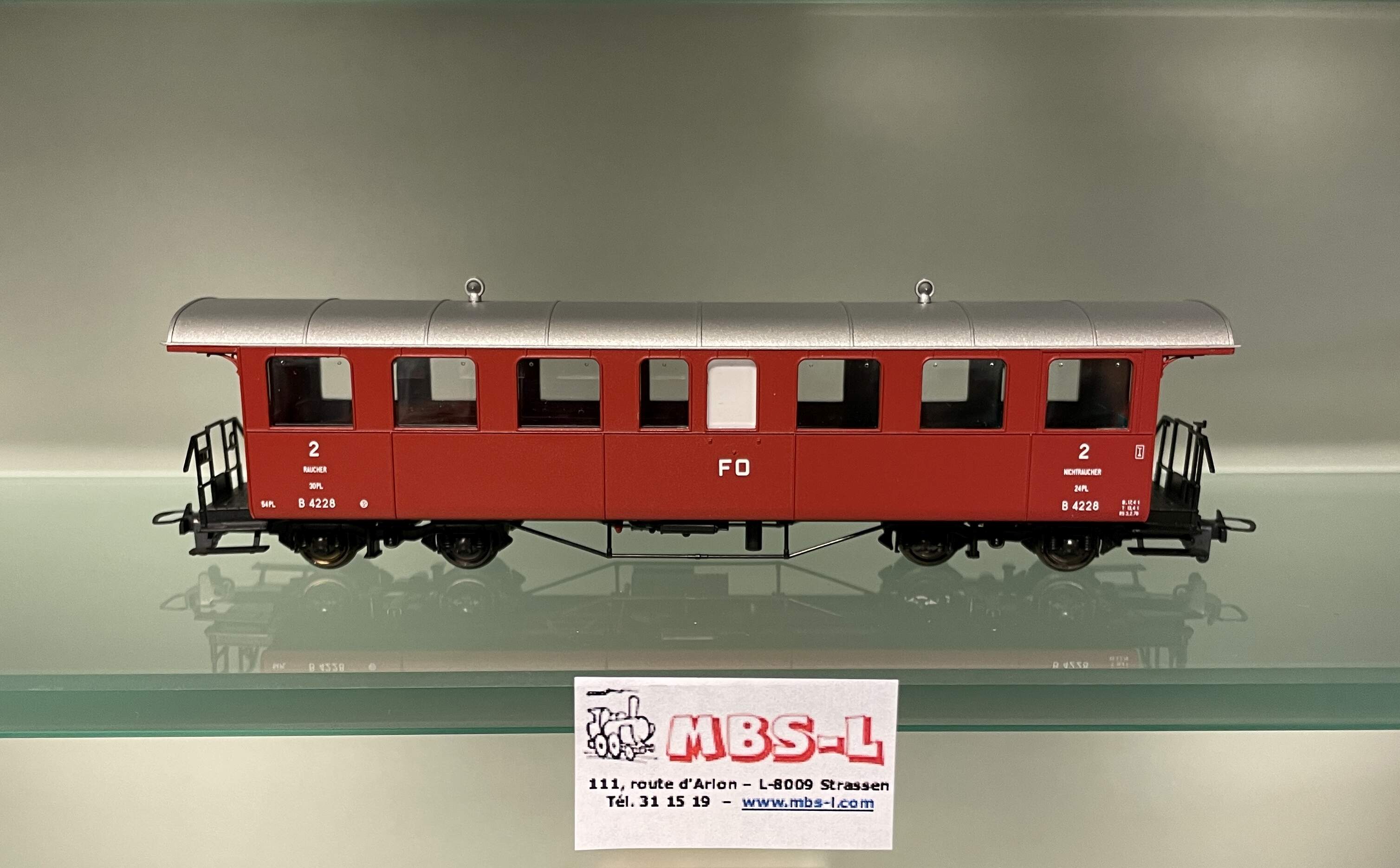 Bemo 3246218 Bemo H0m FO B 4228 platform car red | Letzshop