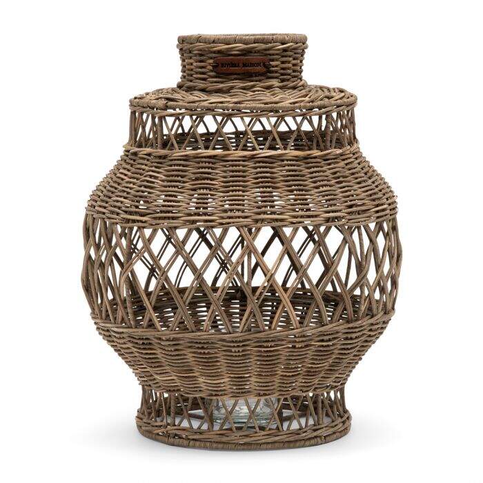 Riviera Maison Rustic Rattan Open Weave Lantern Riviera | Letzshop