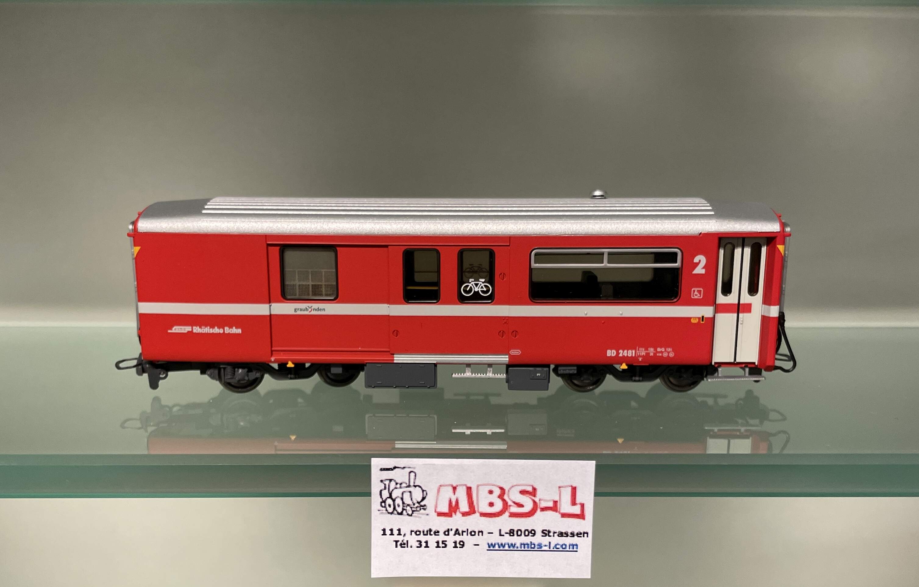 Bemo 3248161 Bemo H0m RhB DZ 2481 neurot Packing car | Letzshop